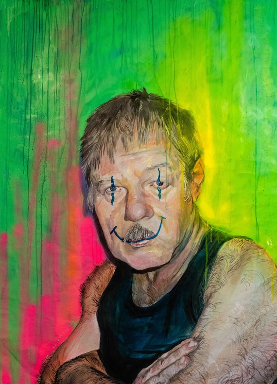 Depressed people have to Paint a Smile | Etsy