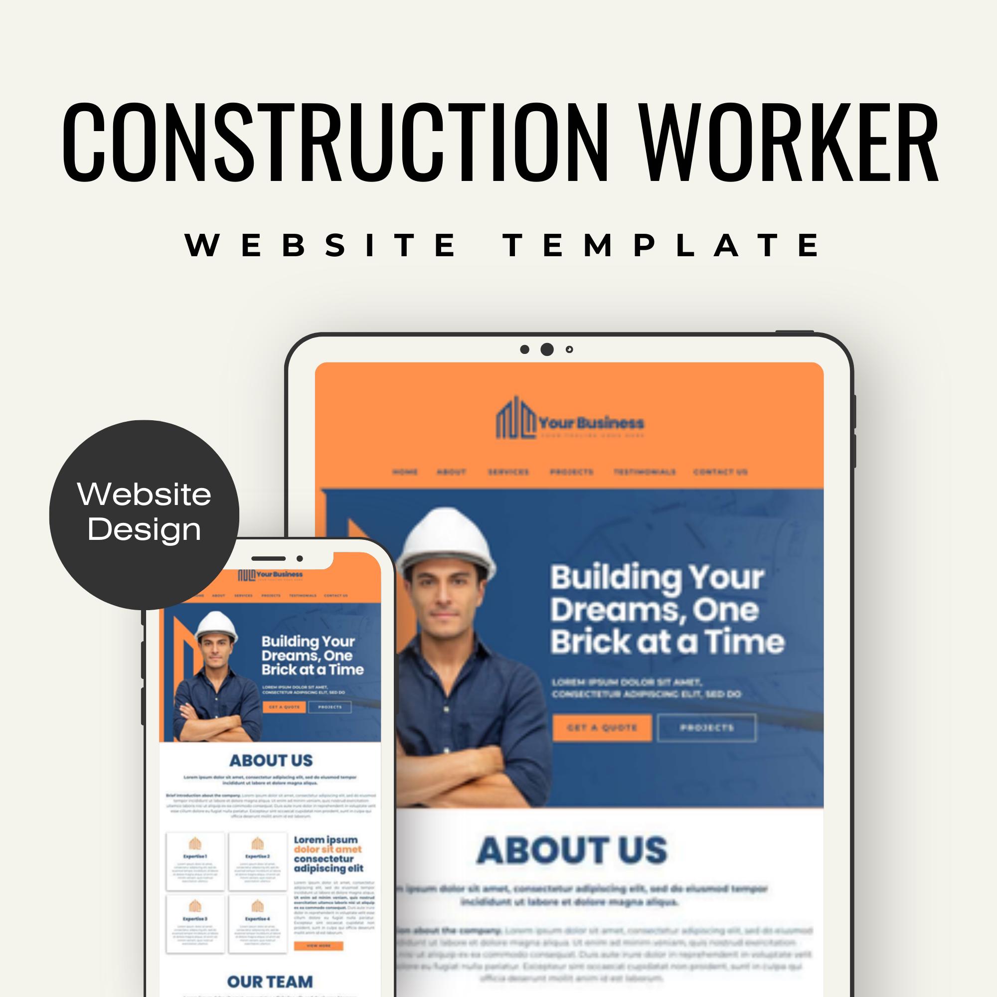 Construction Website Template, Construction Business Website Templates ...