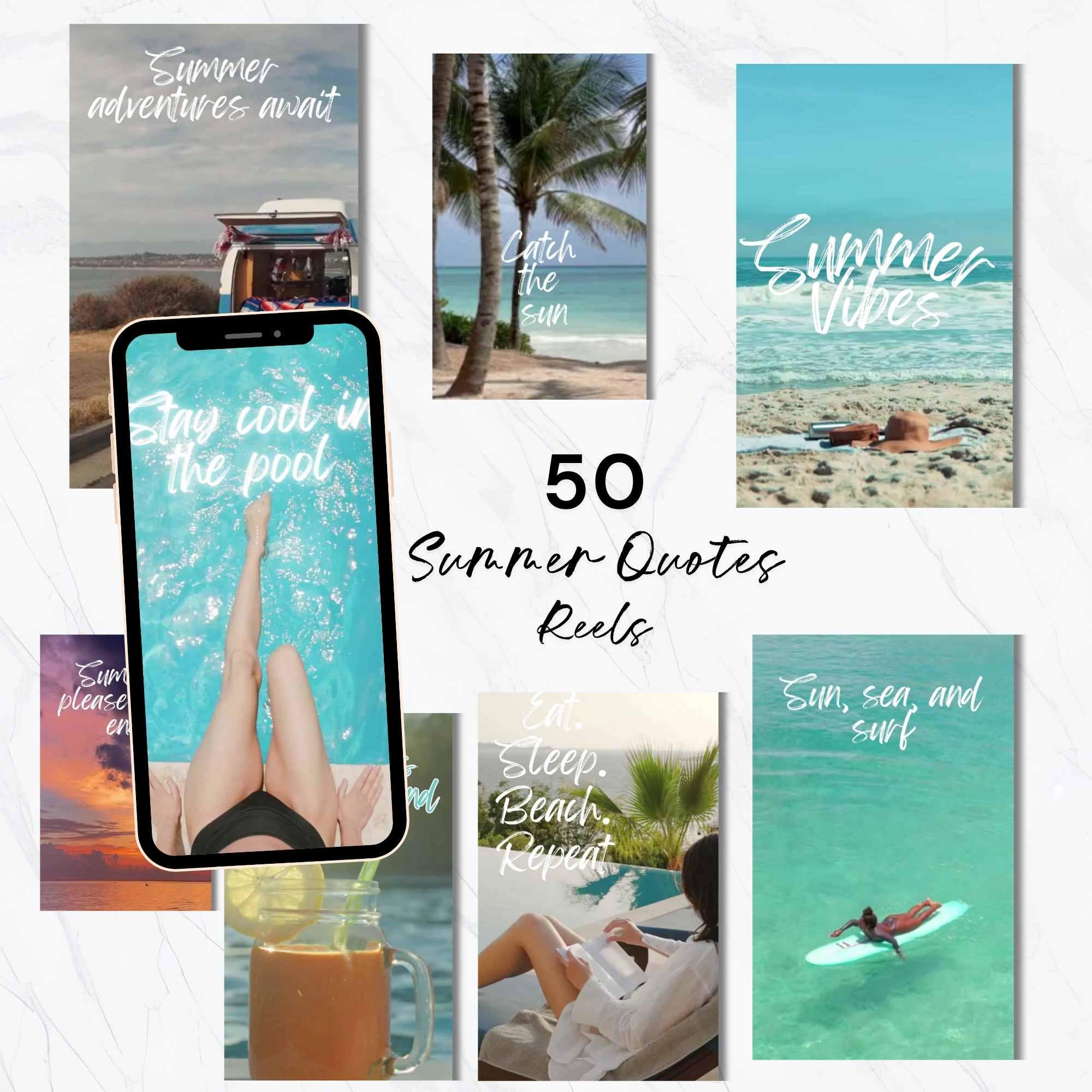 50+ Faceless Summer Quotes REELS for Instagram, FREE Summer Captions ...