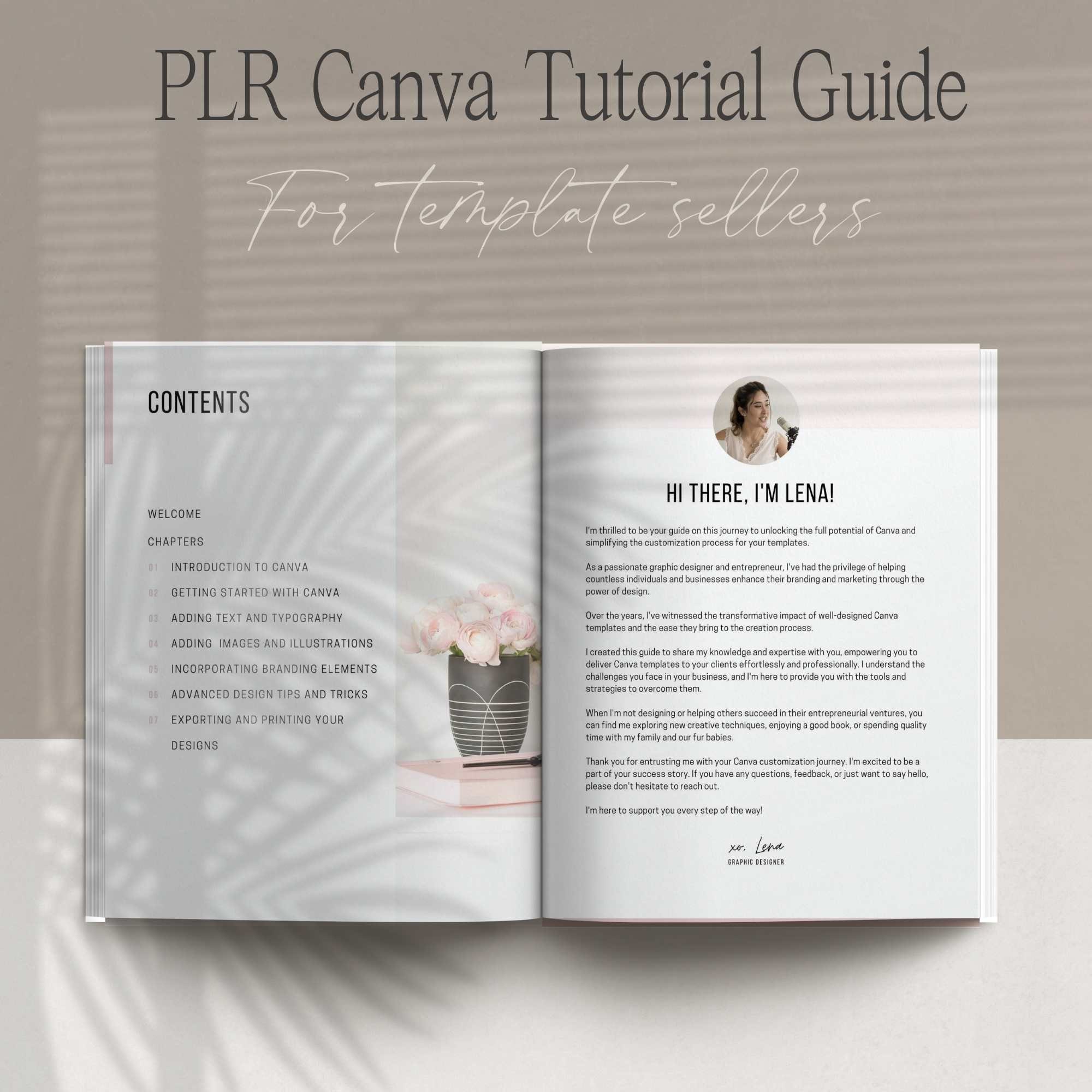PLR Canva Tutorial Template, Canva Instructions Template, PLR Canva ...