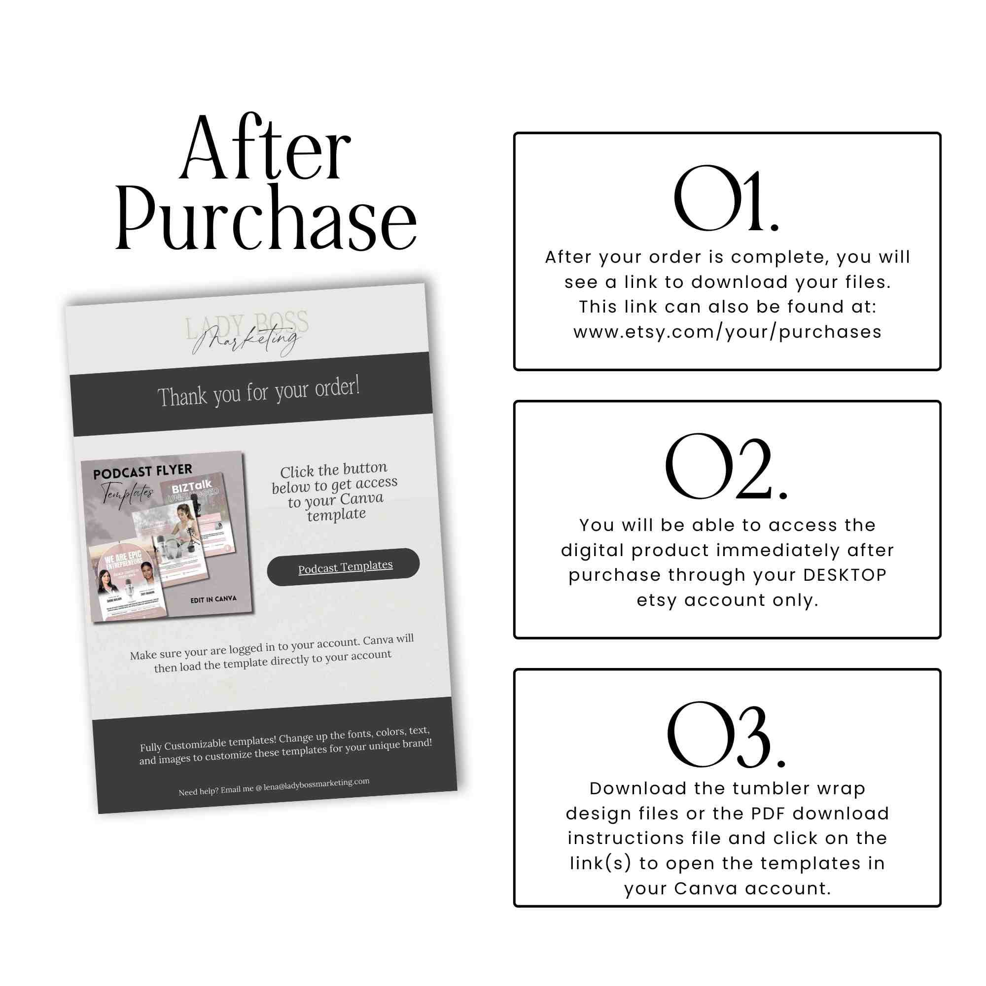 3 Feminine Podcast Flyer Templates, Editable Podcast Template, Flyer ...