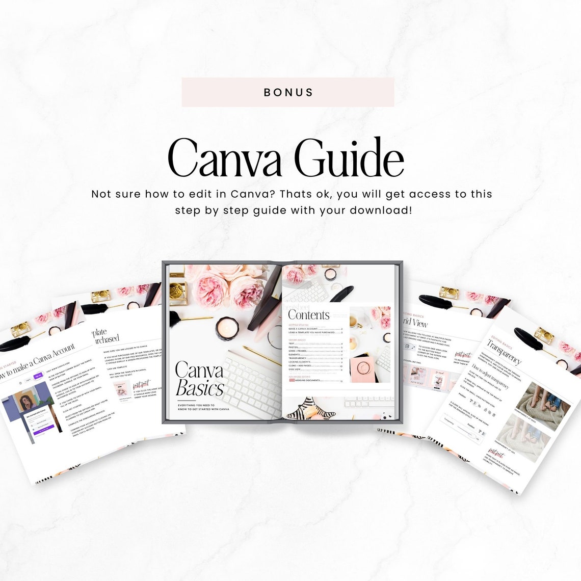 Canva Download Instructions Template, Etsy Digital Product Instructions ...