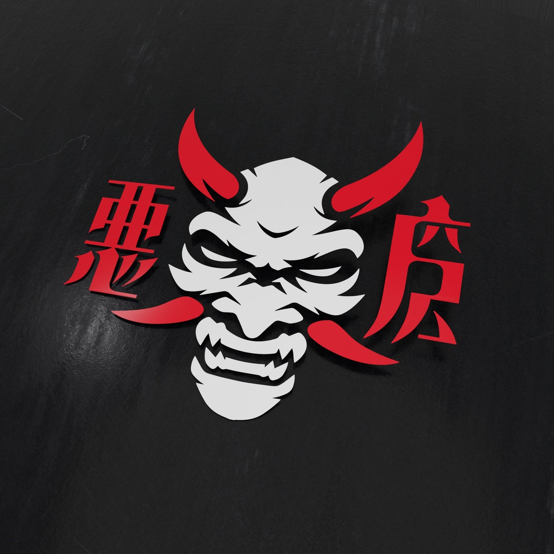 Horned Devil Oni Multicolor Jdm Cars Stickers Jdm Car - Etsy