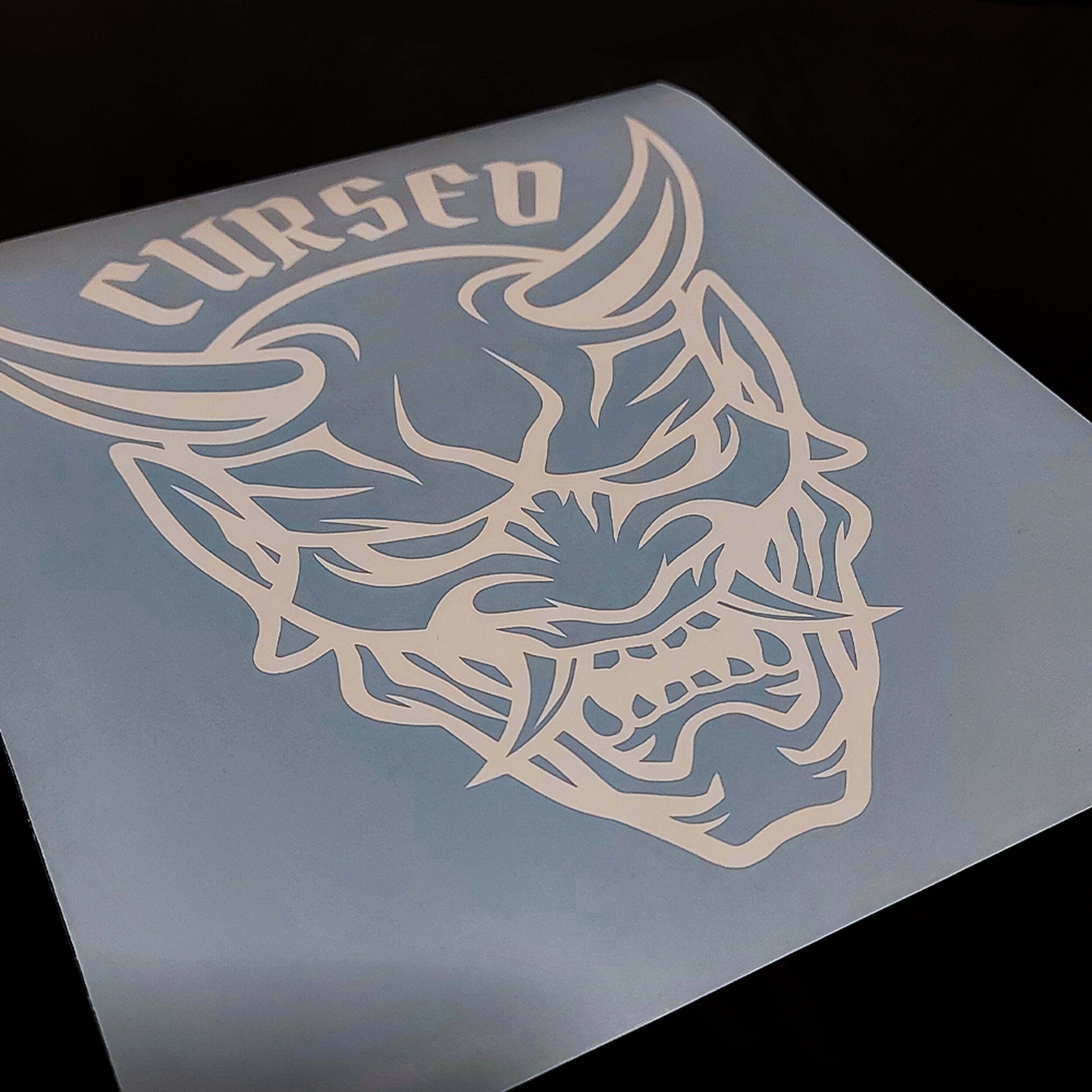 Cursed Oni Demon JDM Car Decal Sticker | Etsy UK