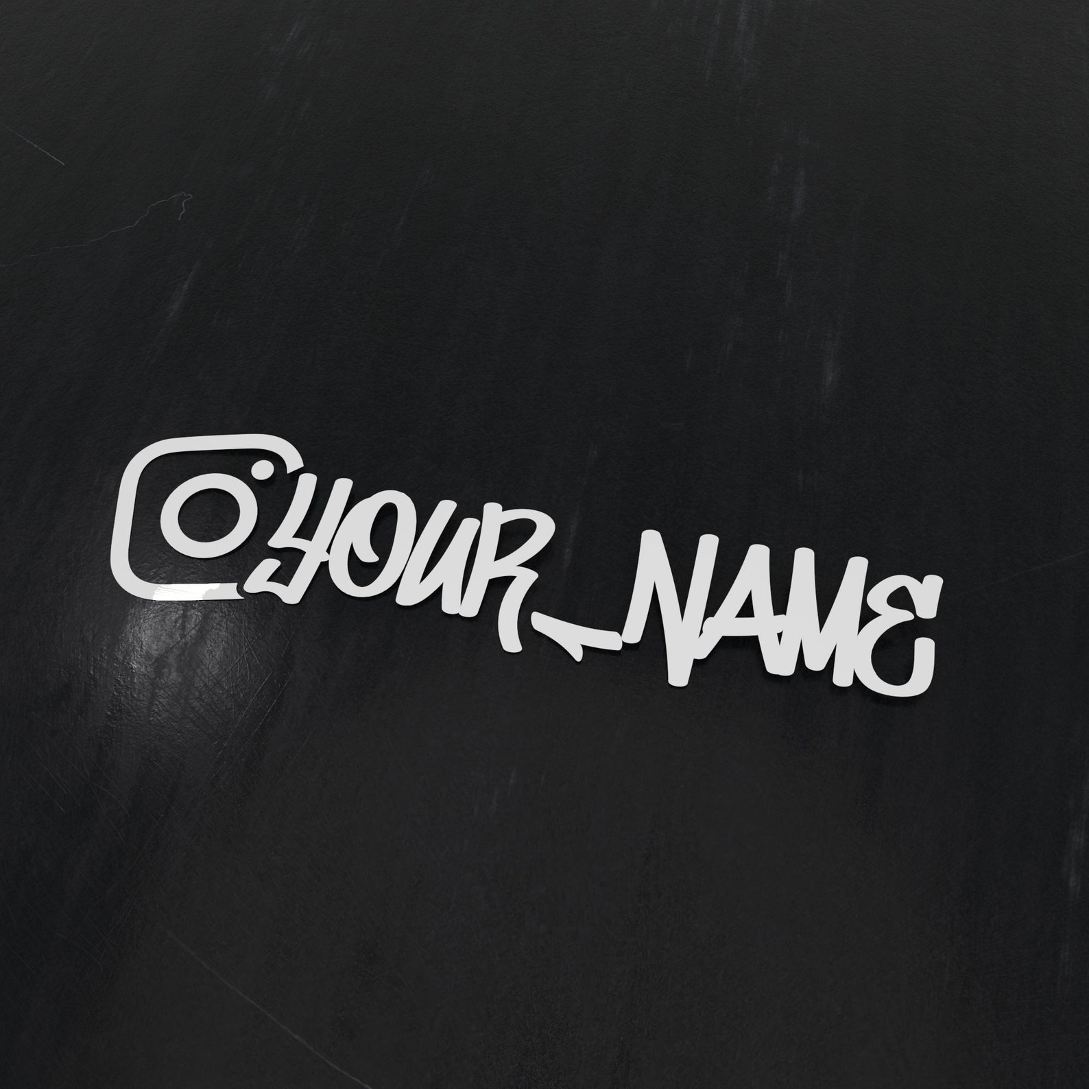 Custom Instagram Sticker, Bikes, Instagram Decal, Instagram Car Tag ...