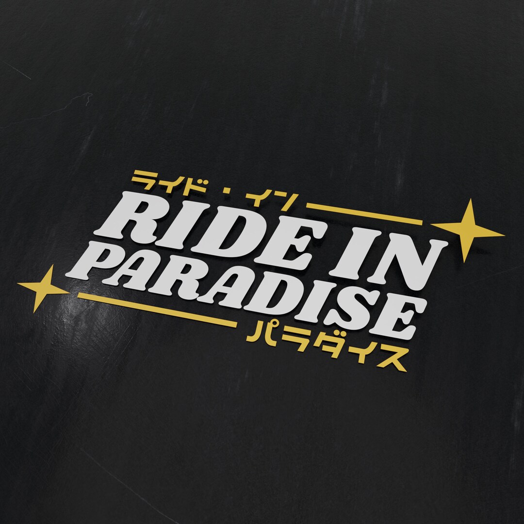 Ride in Paradise - Multicolor Jdm Cars Stickers, Custom Jdm Car ...