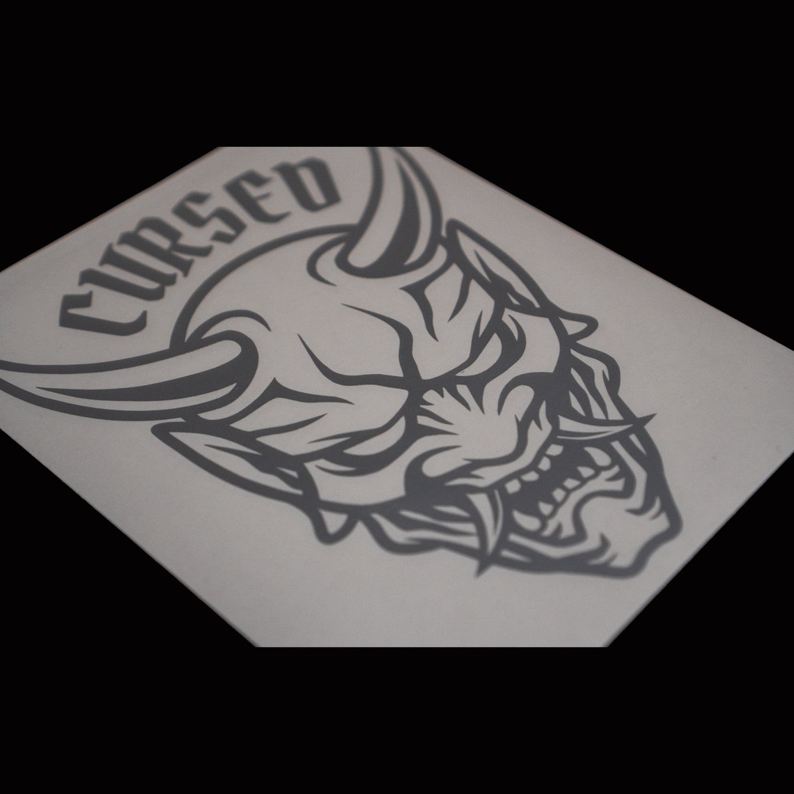 Cursed Oni Demon - Jdm Cars Stickers, Multicolored Jdm Car Accessories ...
