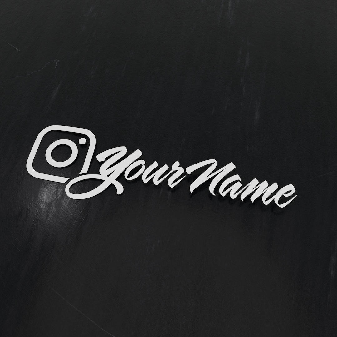 Custom Instagram Sticker, Bikes, Instagram Decal, Instagram Car Tag ...