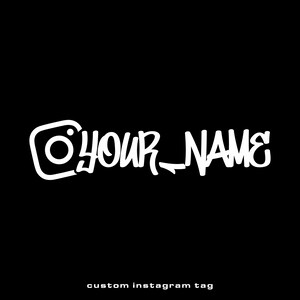 Custom Instagram Sticker, Bikes, Instagram Decal, Instagram Car Tag ...