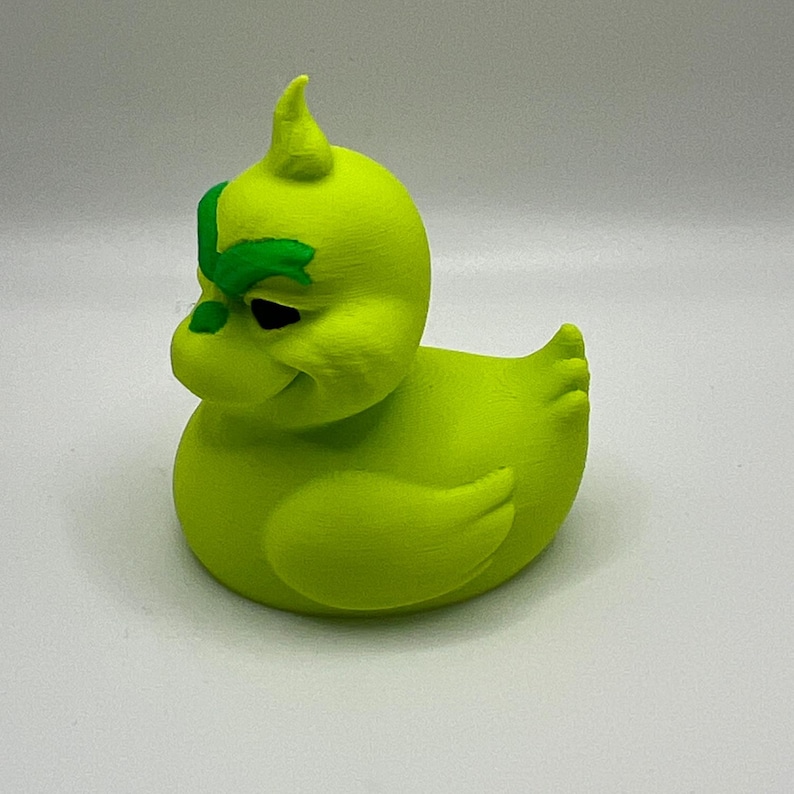 Green Furry Monster Duck - Etsy