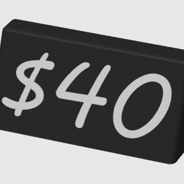 3d Printed Price Sign - Etsy
