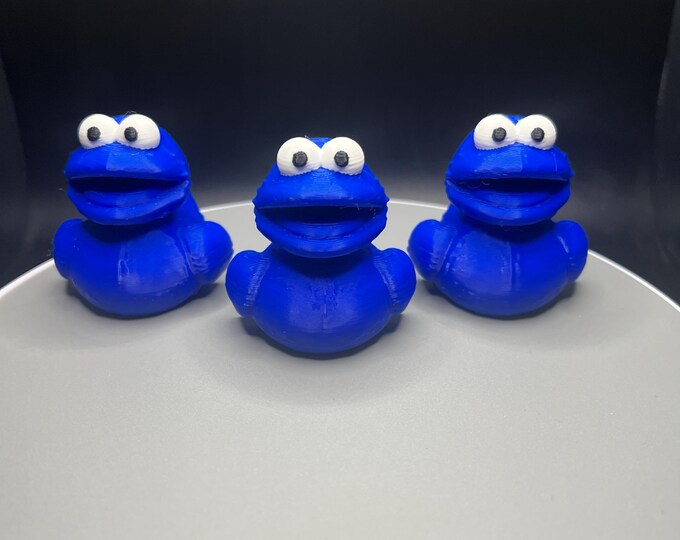 Cookie Monster Duck | Atro3d | 2" Wide | 3D Printed - Etsy