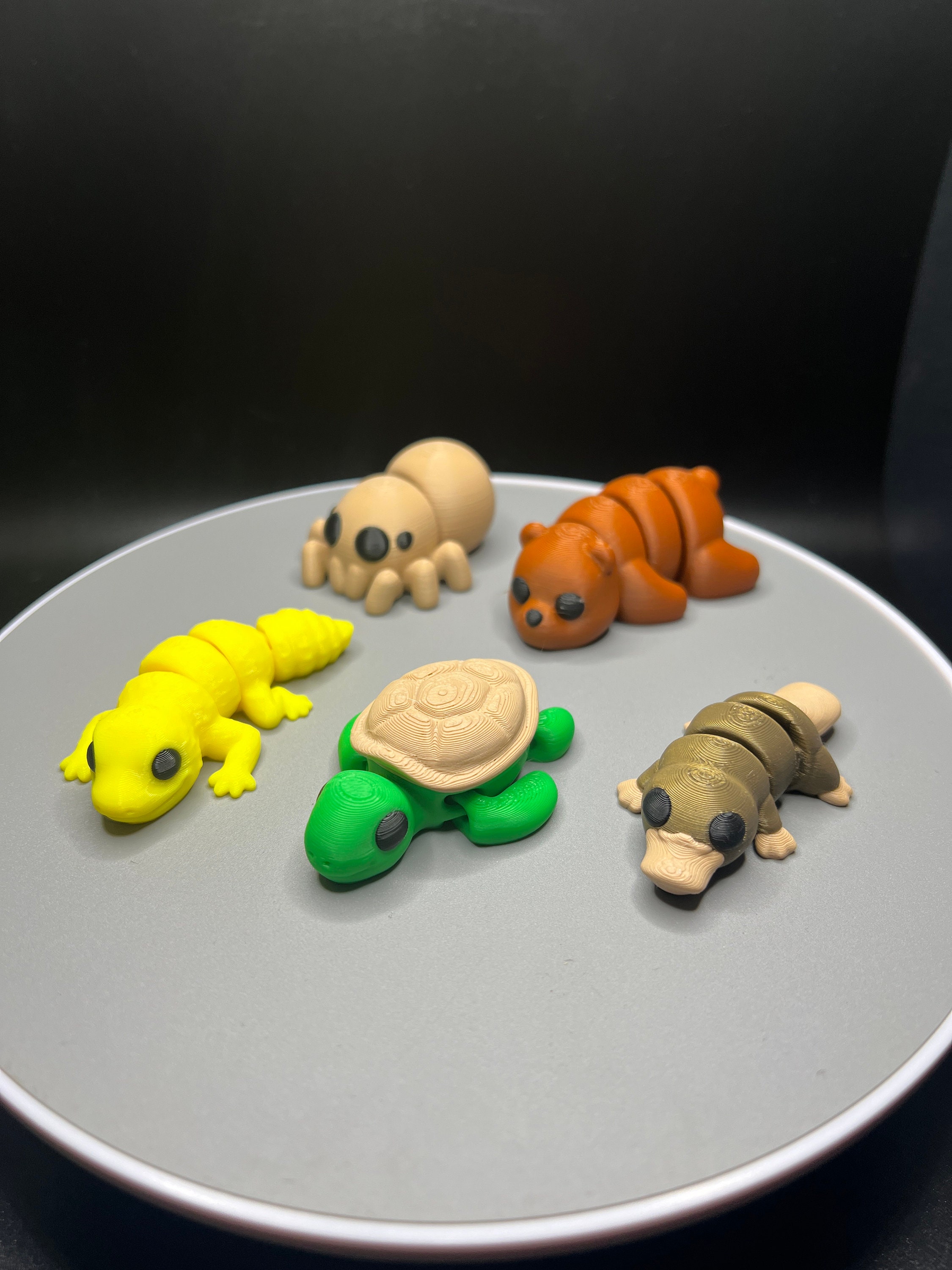 Articulating Bear ZOU3D 3D Printed Fidget Toy Keychain - Etsy