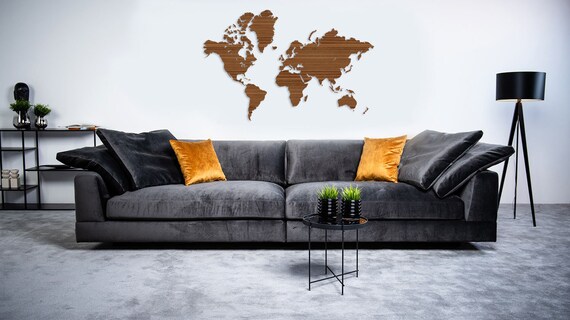 World Map DXF | Etsy