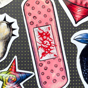 Sticker Pack | Handmade Laminated Vinyl Stickers | Hand Cut | Weirdcore ...