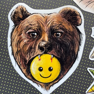 Sticker Pack | Handmade Laminated Vinyl Stickers | Hand Cut | Weirdcore ...