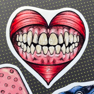 Sticker Pack | Handmade Laminated Vinyl Stickers | Hand Cut | Weirdcore ...