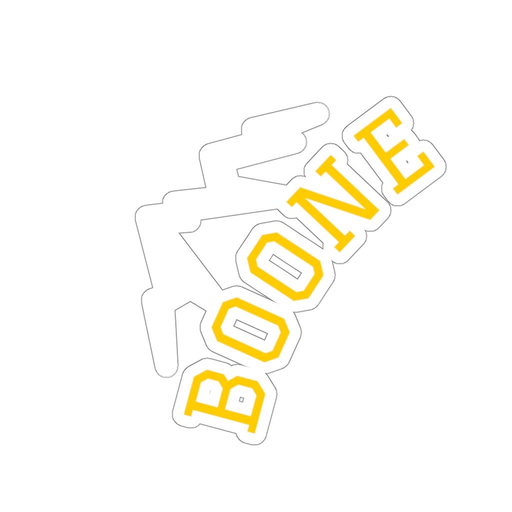 Paper White and Yellow Transparent of White Decal Boone Mountains ...
