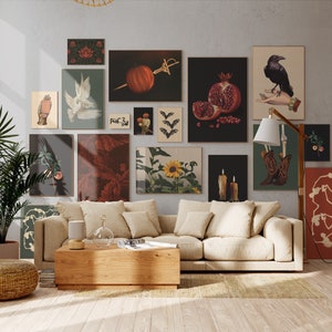 Autumn Printable Wall Art Bundle, Gallery Set of 16 Art Prints, Modern ...