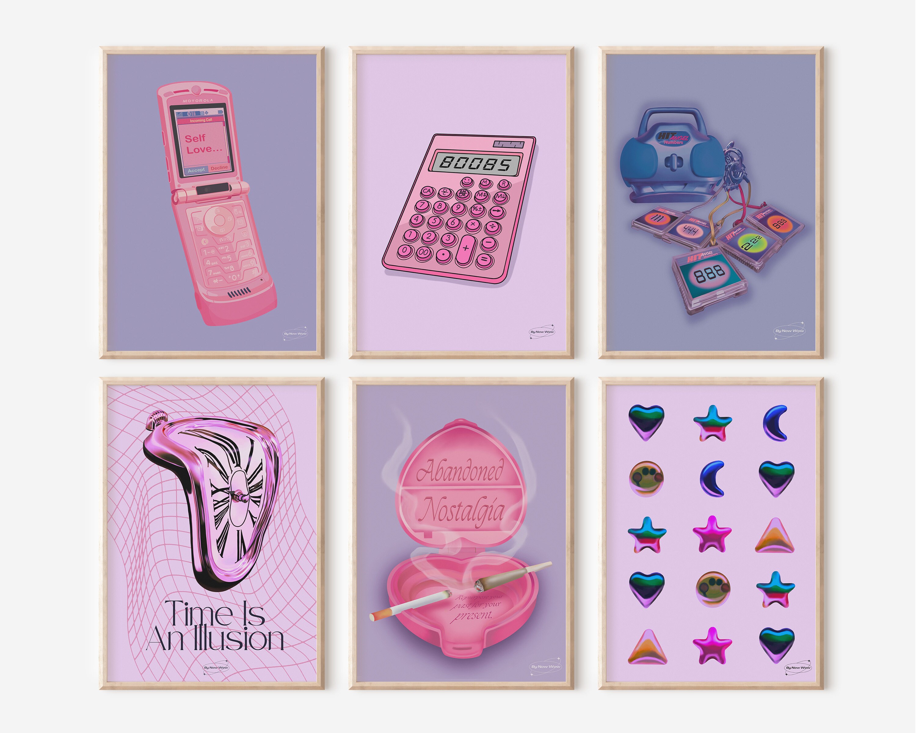 Y2K Aesthetic Set, Gallery Wall Set, Poster Set, Retro Poster Bundle of ...