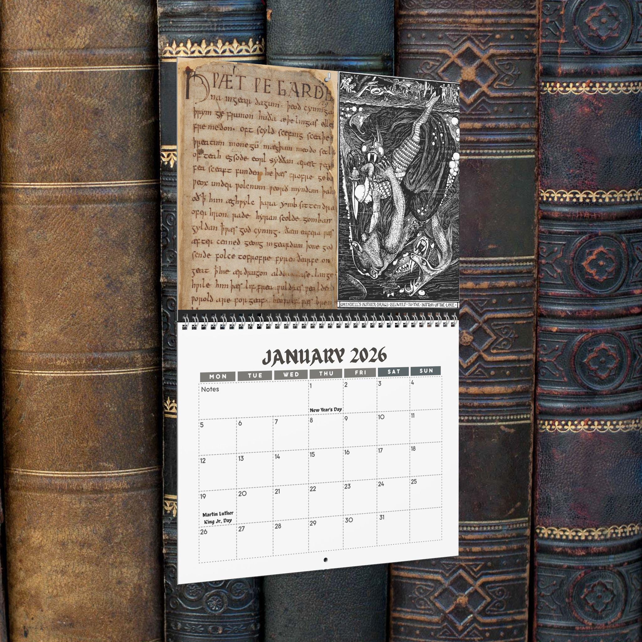 Famous Classic Literature 2026 Monthly Wall Calendar - Literary, Author ...