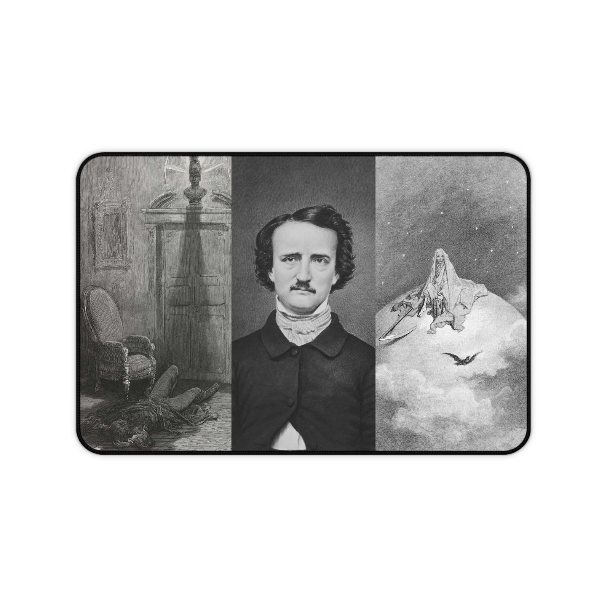 Edgar Allan Poe "the Raven" Desk Mat Horror/literary/read/writer ...
