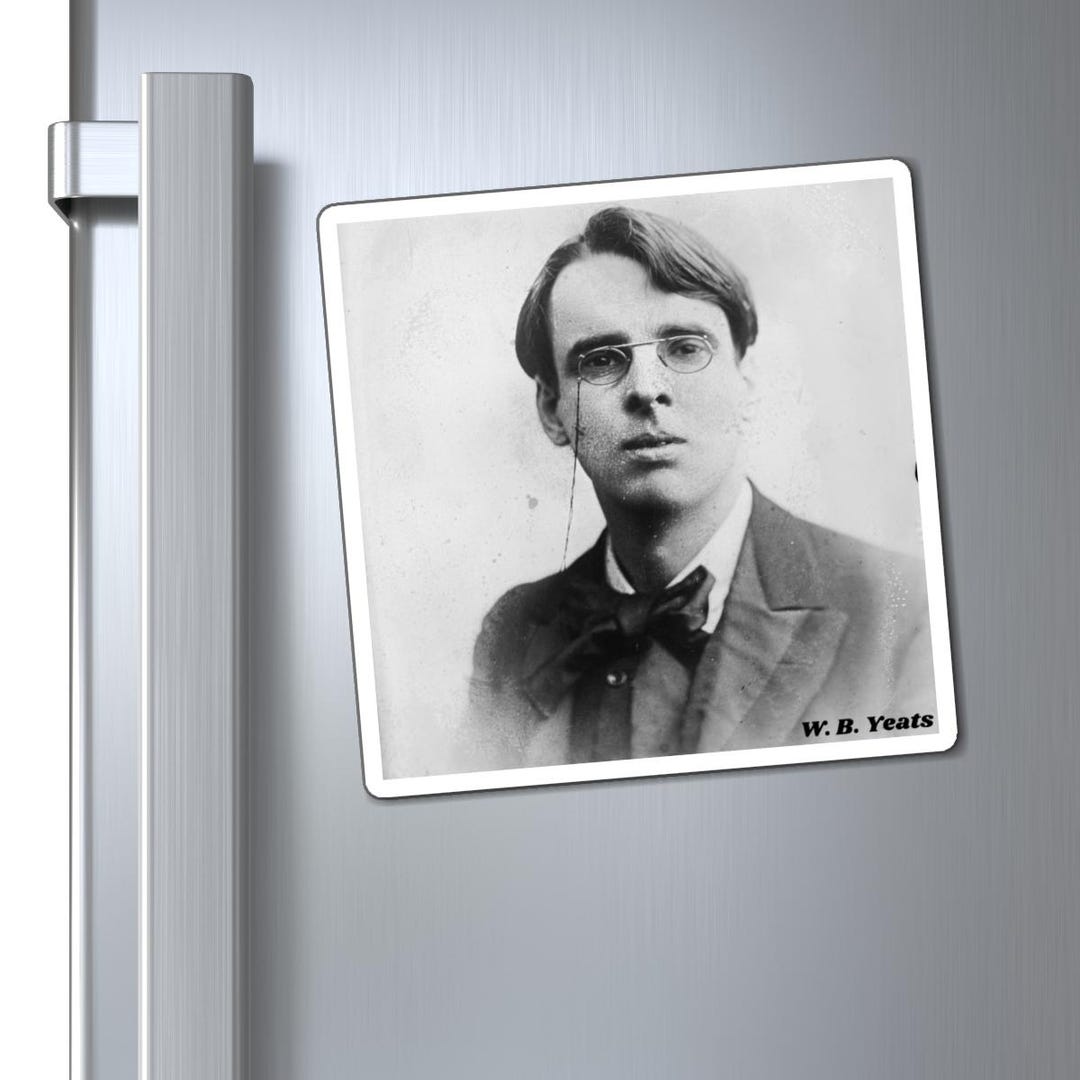 W.B. Yeats Magnets (3 Sizes) Literary/irish/poet/poem/classic/writer ...