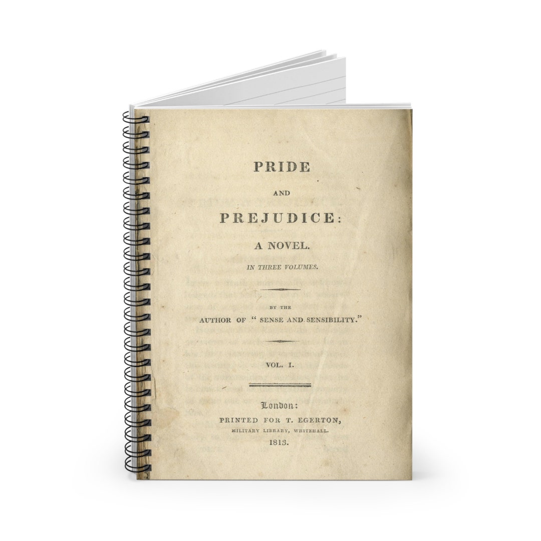 Pride and Prejudice First Edition Spiral Notebook - Ruled Line Jane ...