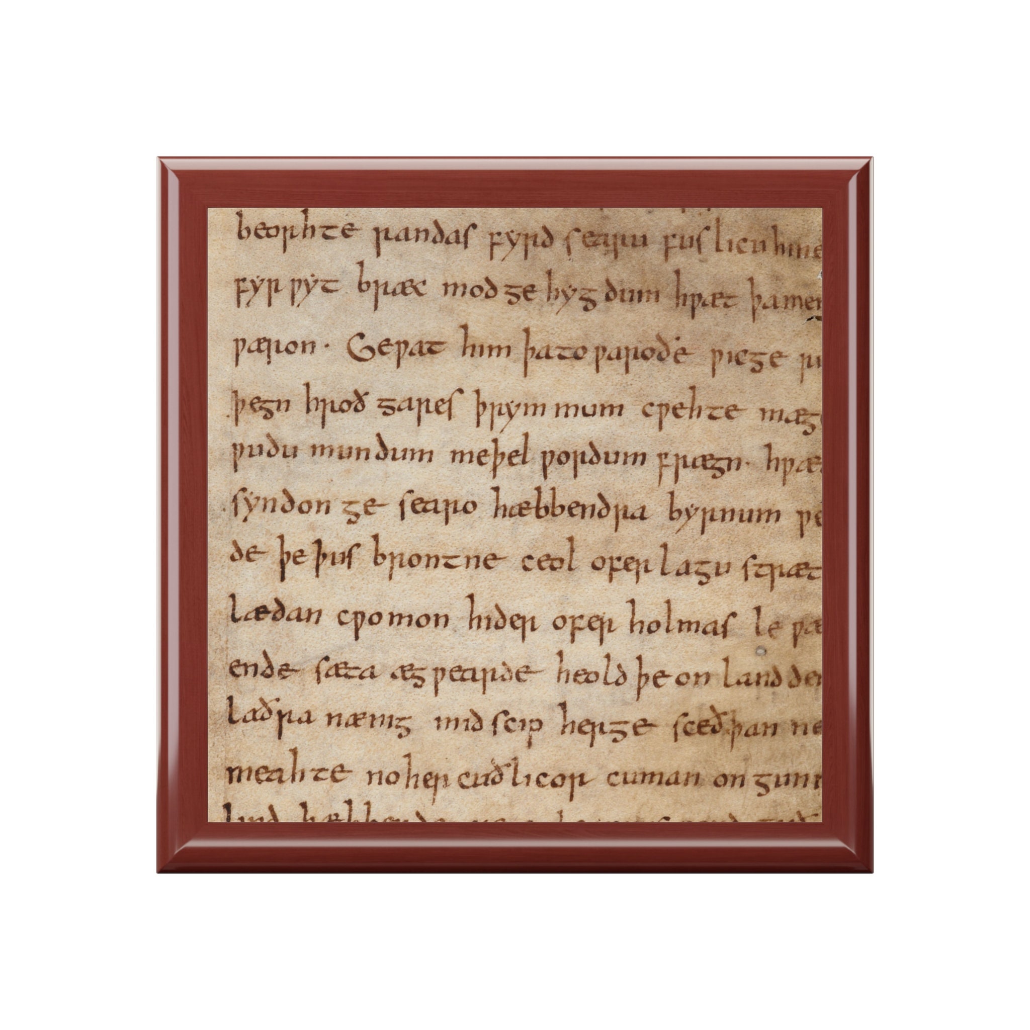 Beowulf Text (nowell Codex) Jewelry Box Heirloom/history/legend/myth ...