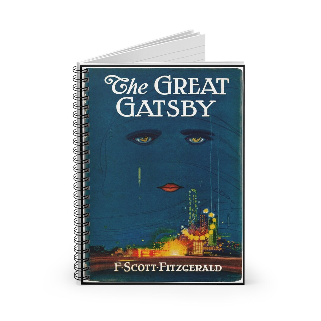 The Great Gatsby Spiral Notebook - Ruled Line Fitzgerald Literary ...