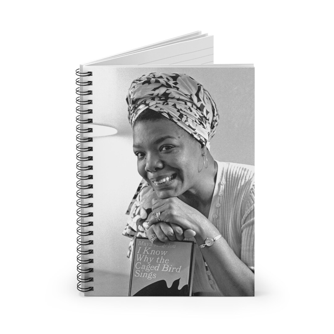 Maya Angelou Spiral Notebook - Ruled Line Student/author/writer ...