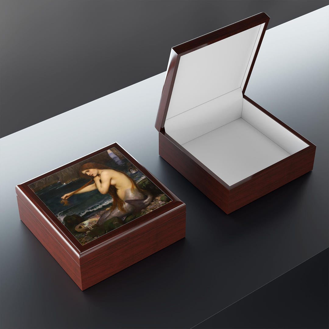 Waterhouse "a Mermaid" Jewelry Box Painting/classic/art/myth/legend ...
