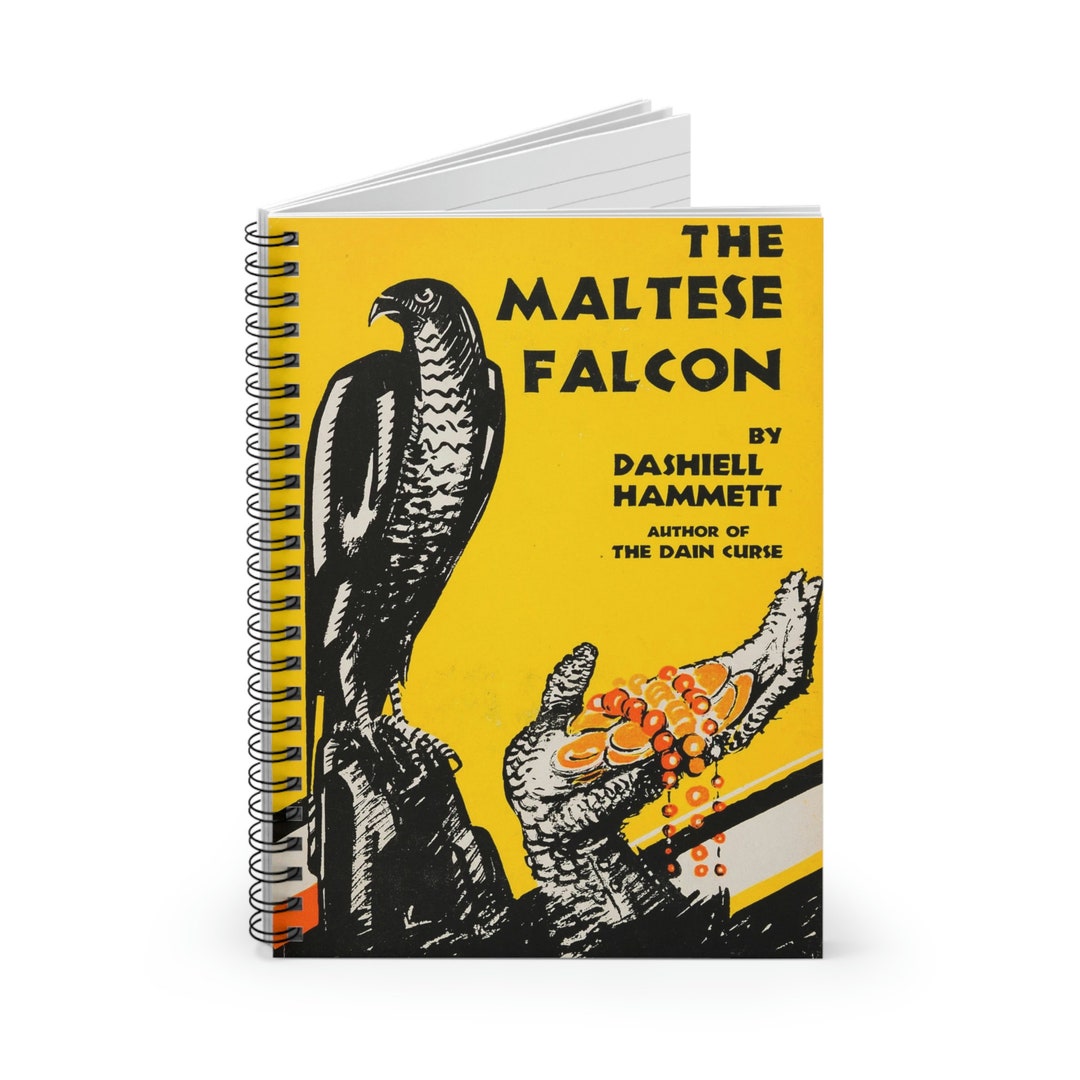 The Maltese Falcon (1st Ed. Novel Cover) Spiral Notebook - Ruled Line ...