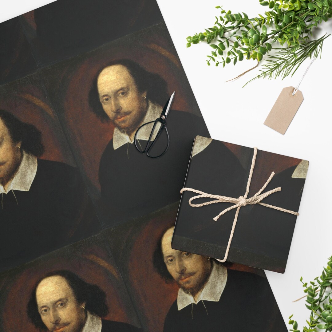 William Shakespeare Wrapping Paper Gift/present/literary/vintage ...