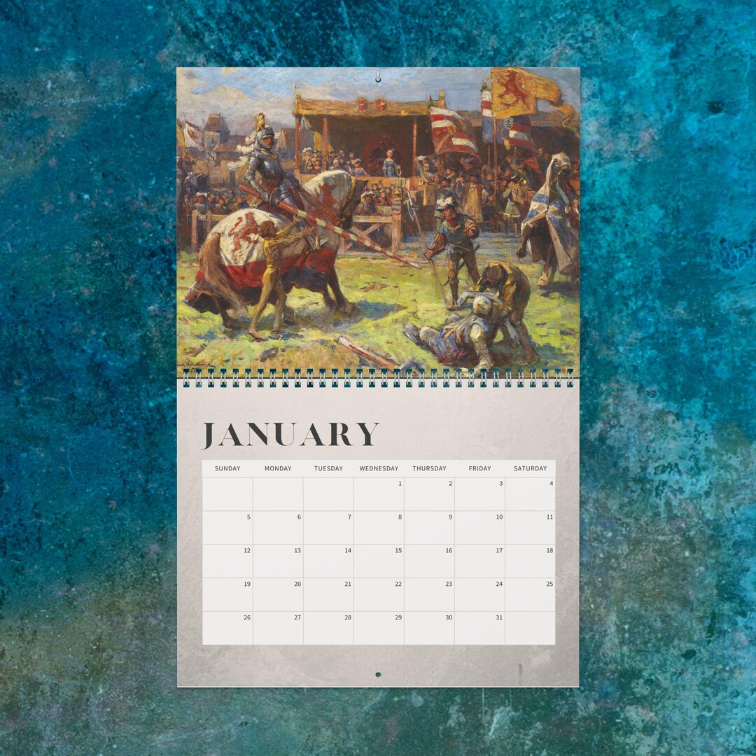 Knights of Olde Wall Calendar Home/literary/medieval/camelot/arthurian ...