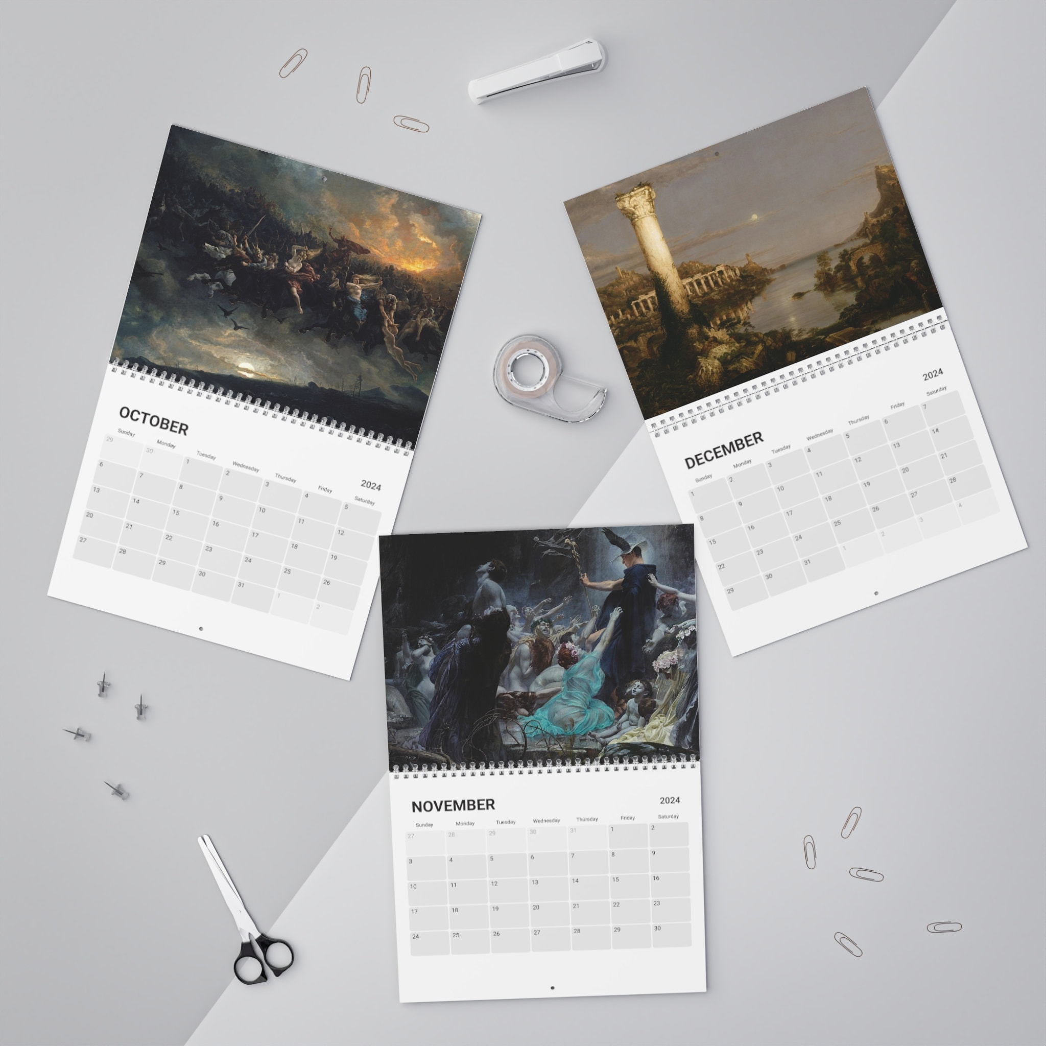 Haunted Literary Places Calendar 2024, Vintage Calendar 2024 sold by ...