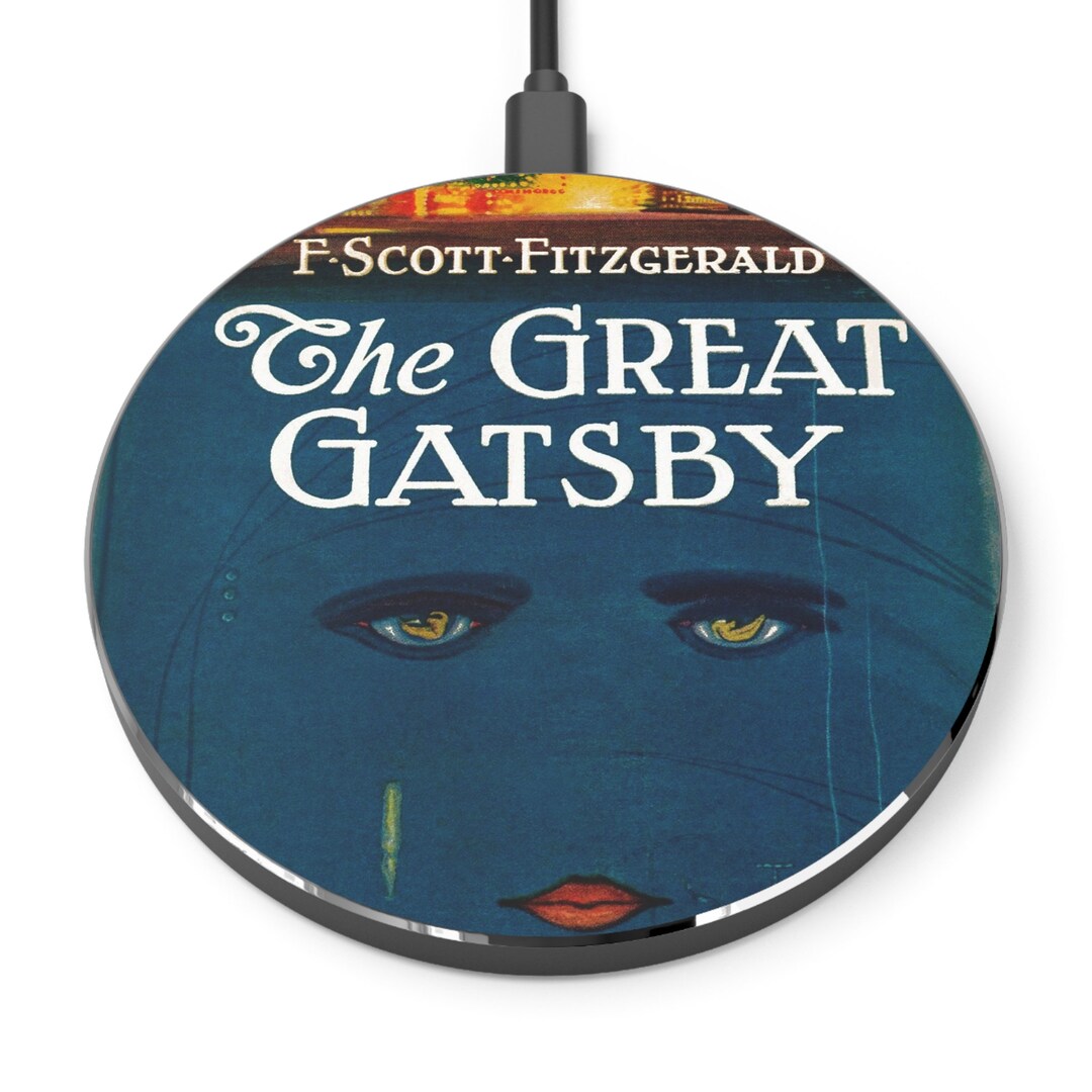 The Great Gatsby Book Cover Wireless Charger Fitzgerald/literary/novel ...
