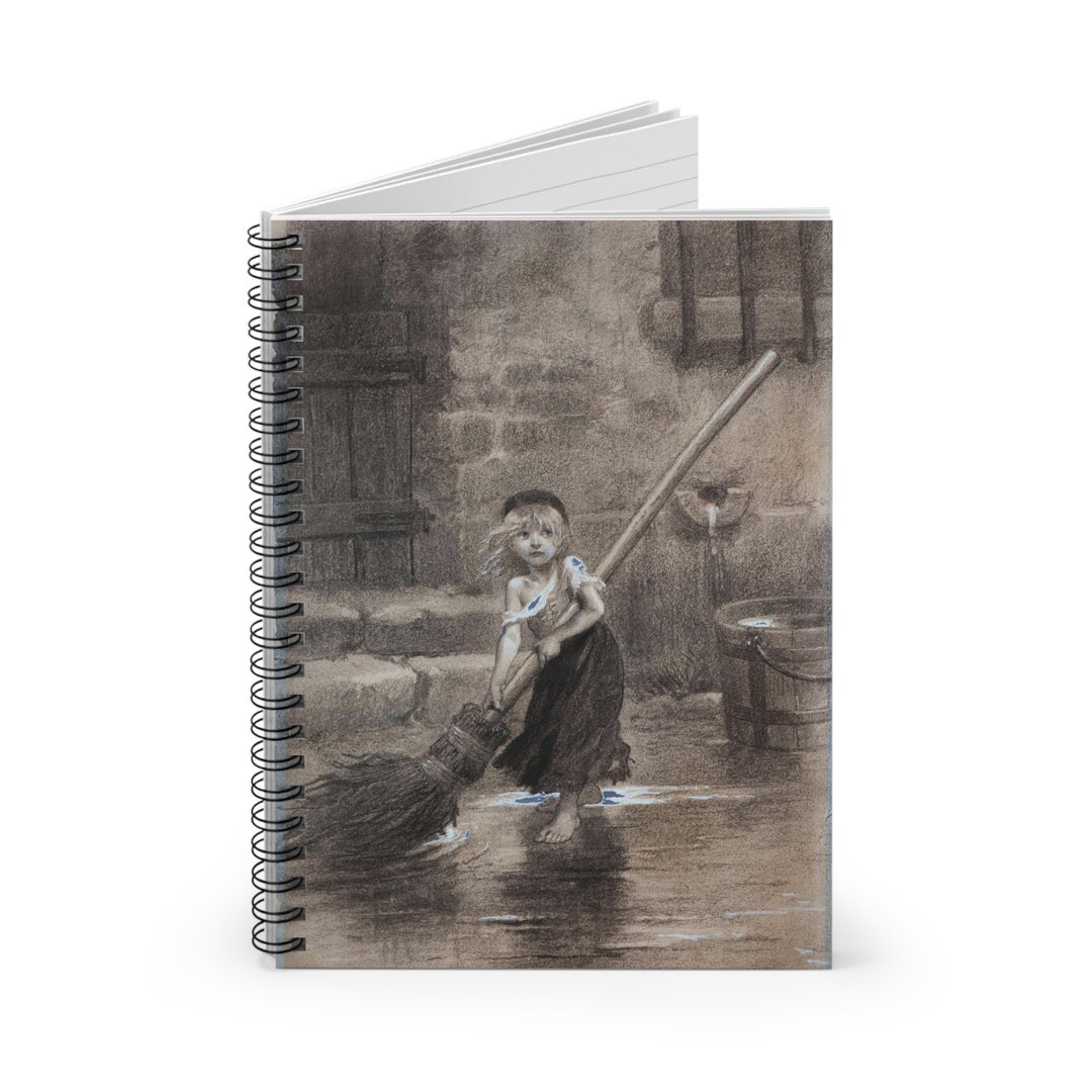 Cosette Sweeping in Les Misérables Spiral Notebook Ruled - Etsy