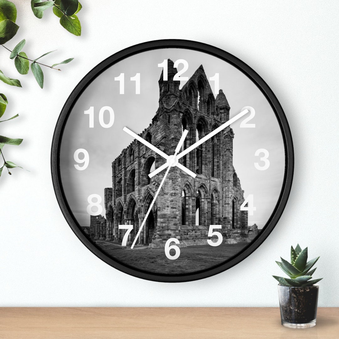 Whitby Abbey Wall Clock Medieval/arthurian/history/england/vintage/ruin ...
