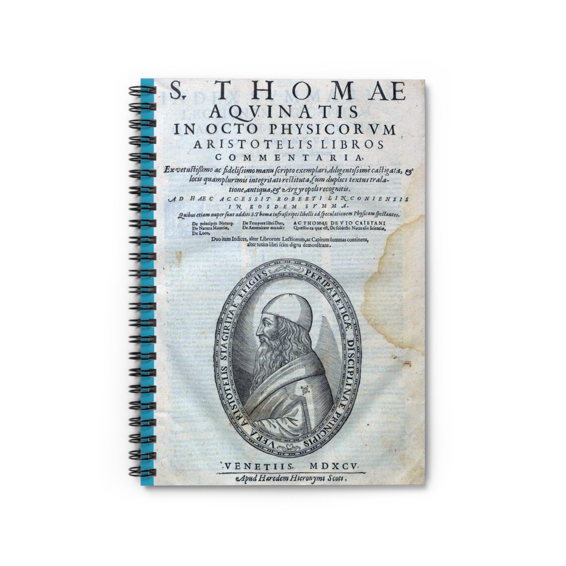 Saint Thomas Aquinas Spiral Notebook - Ruled Line Dominican/philosophy ...