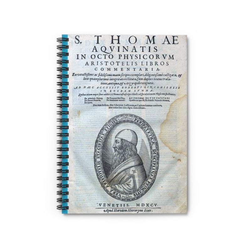Saint Thomas Aquinas Spiral Notebook - Ruled Line Dominican/philosophy ...
