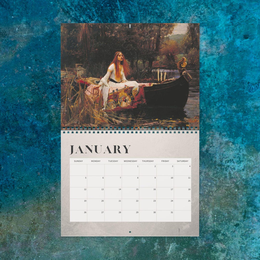 Arthurian Chivalry 2025 Wall Calendar (2 Sizes) Medieval/camelot ...