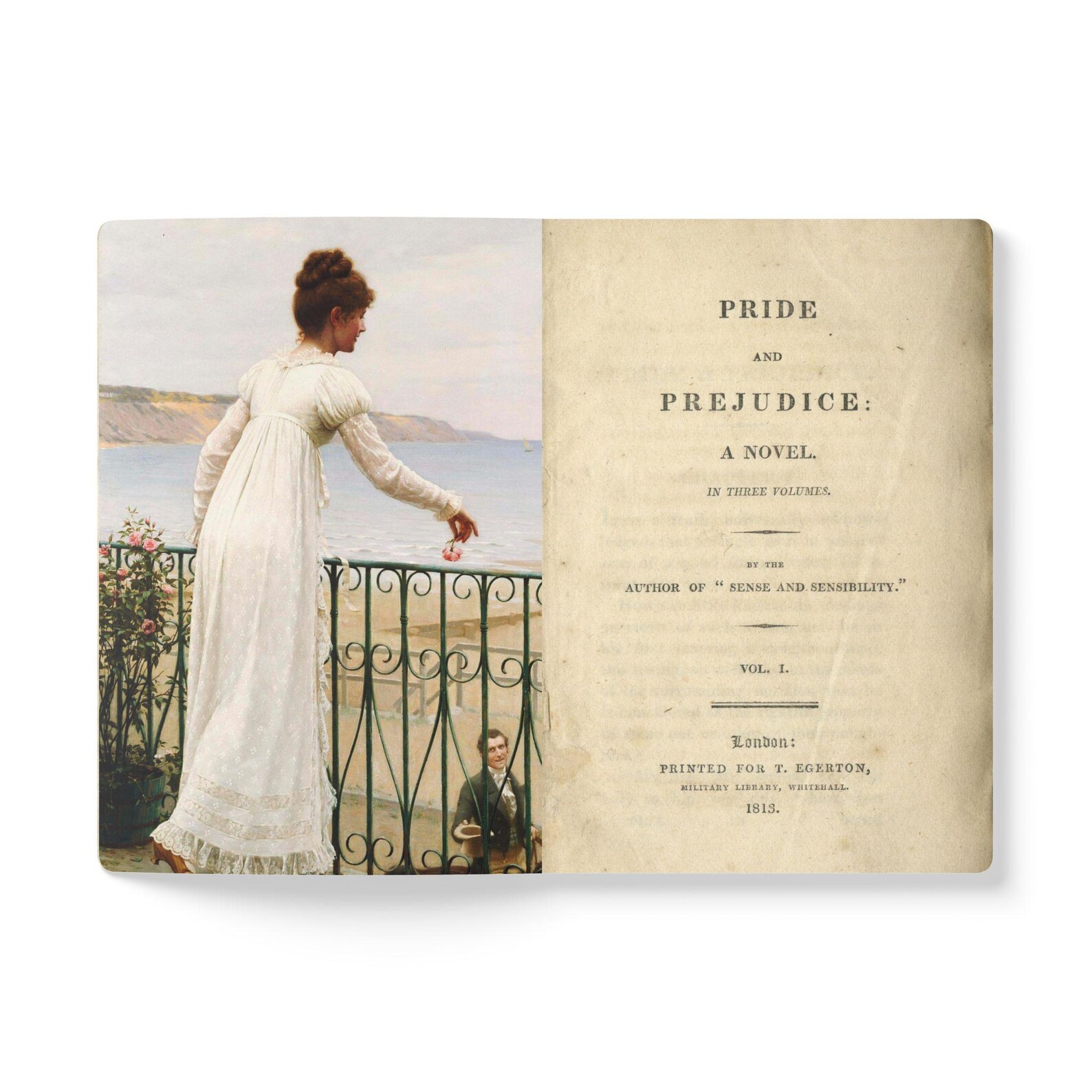 Jane Austen Softcover Journal Vintage/illustration/first Edition/writer ...