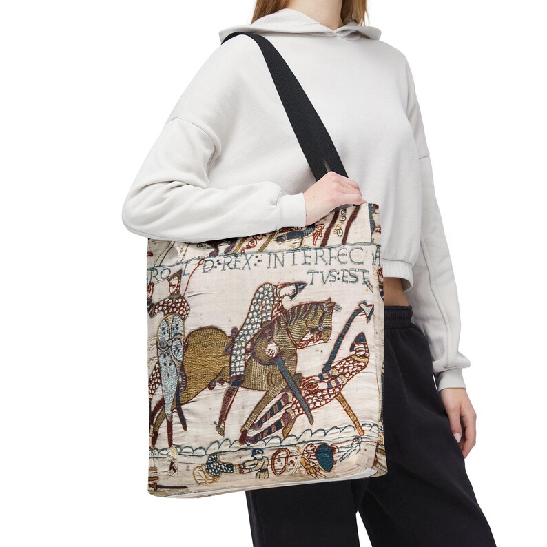 Bayeux Tapestry (death of Harald) Tote Bag History/britain/military ...