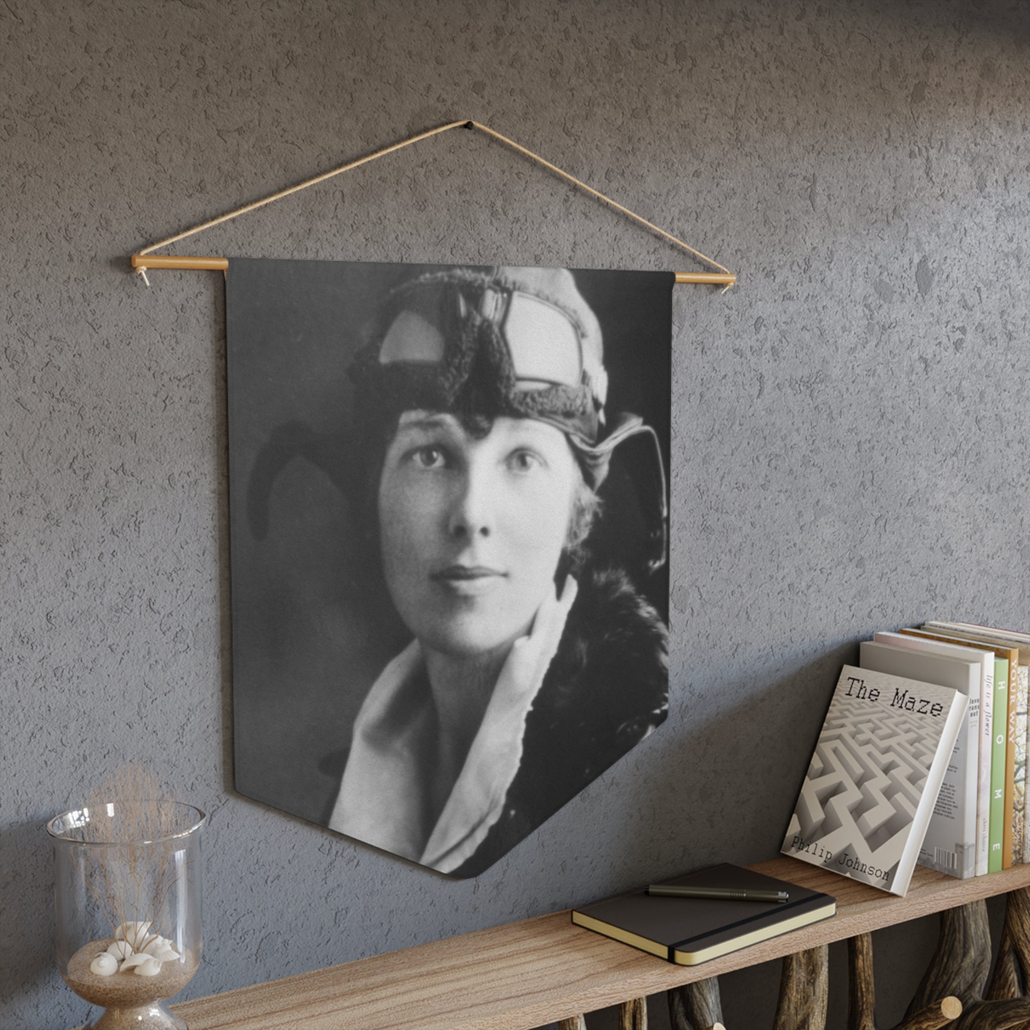 Amelia Earhart Pennant Aviation/famous/explorer/woman/plane/mystery ...