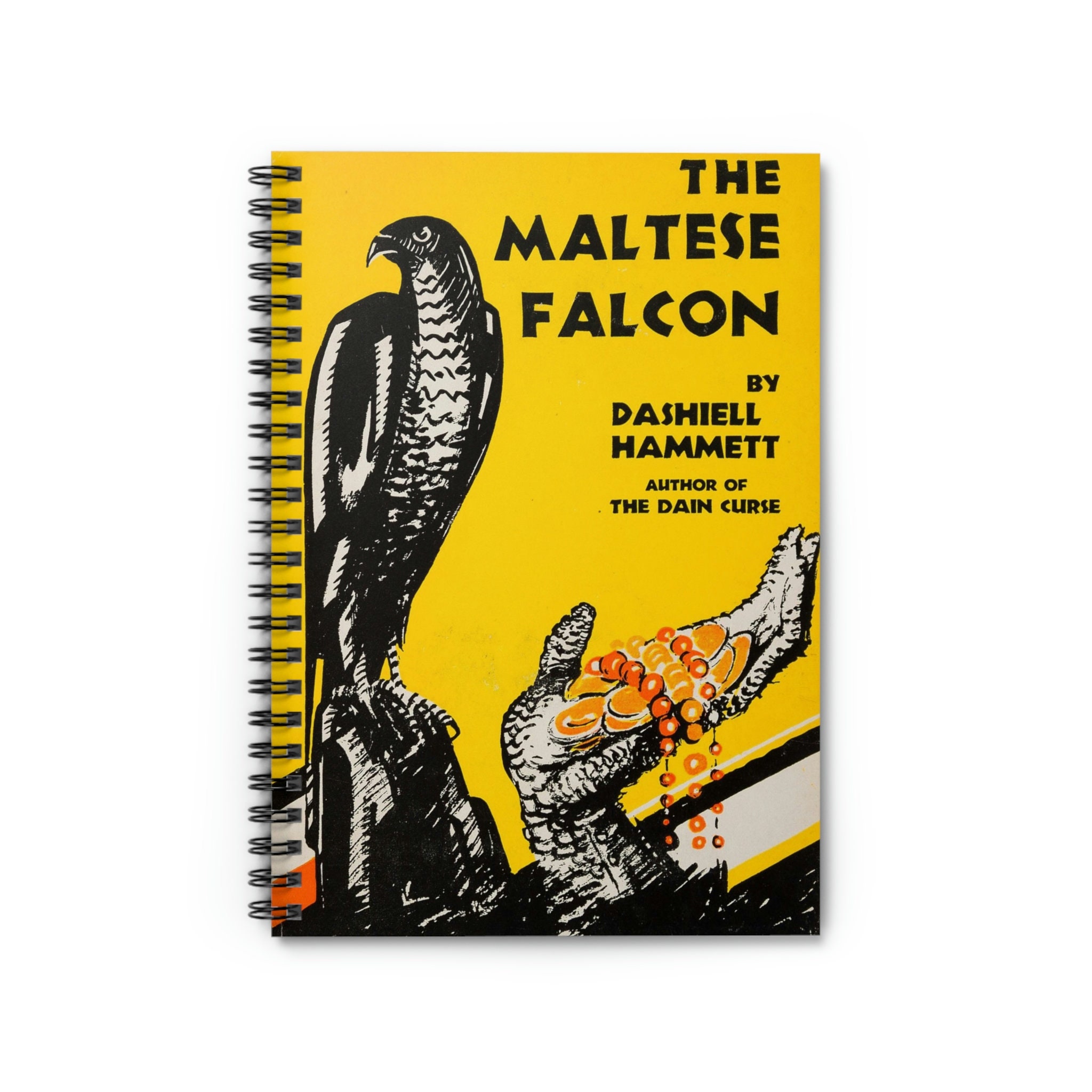 The Maltese Falcon (1st Ed. Novel Cover) Spiral Notebook - Ruled Line ...