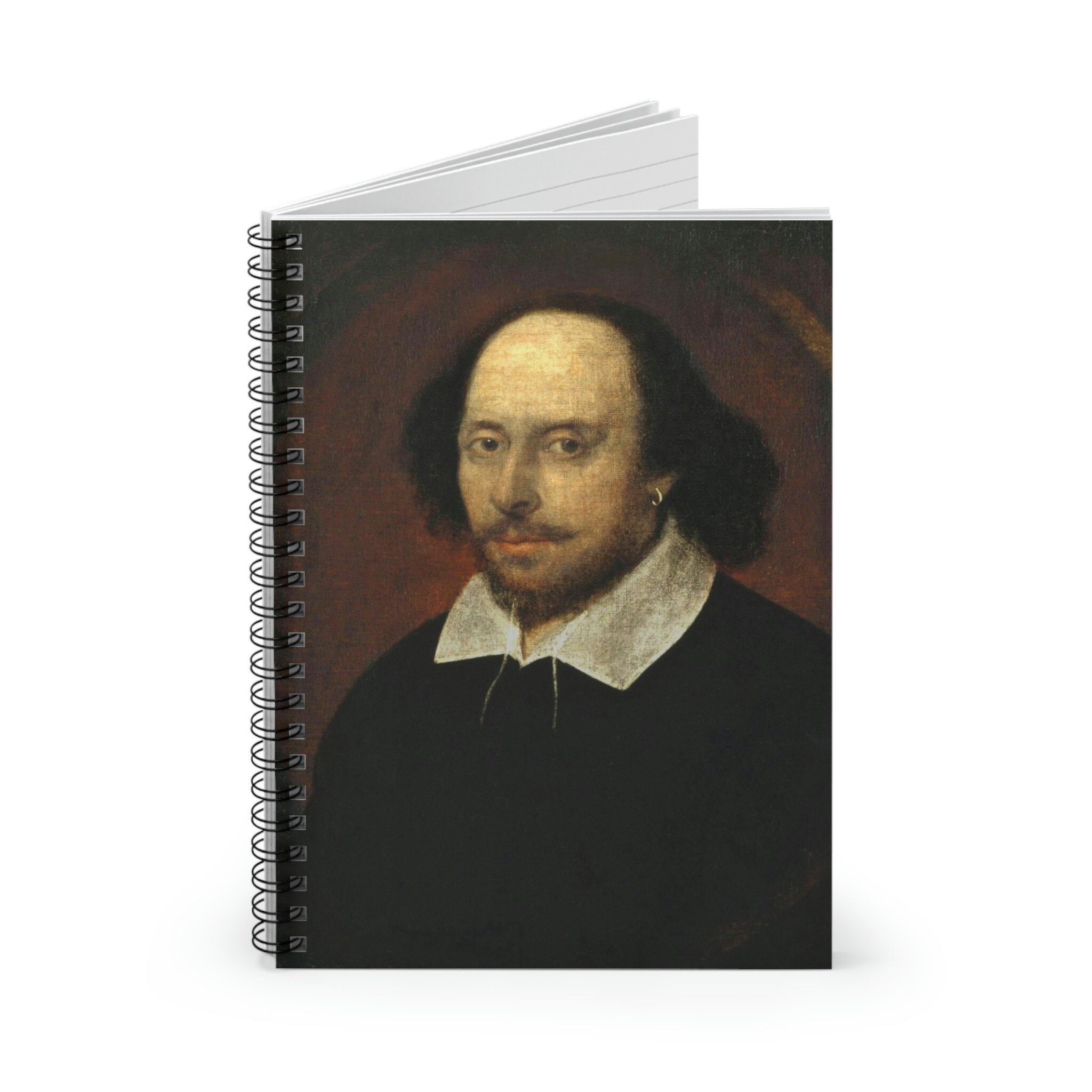 Shakespeare ("chandos" Portrait) Spiral Notebook - Ruled Line Bard ...