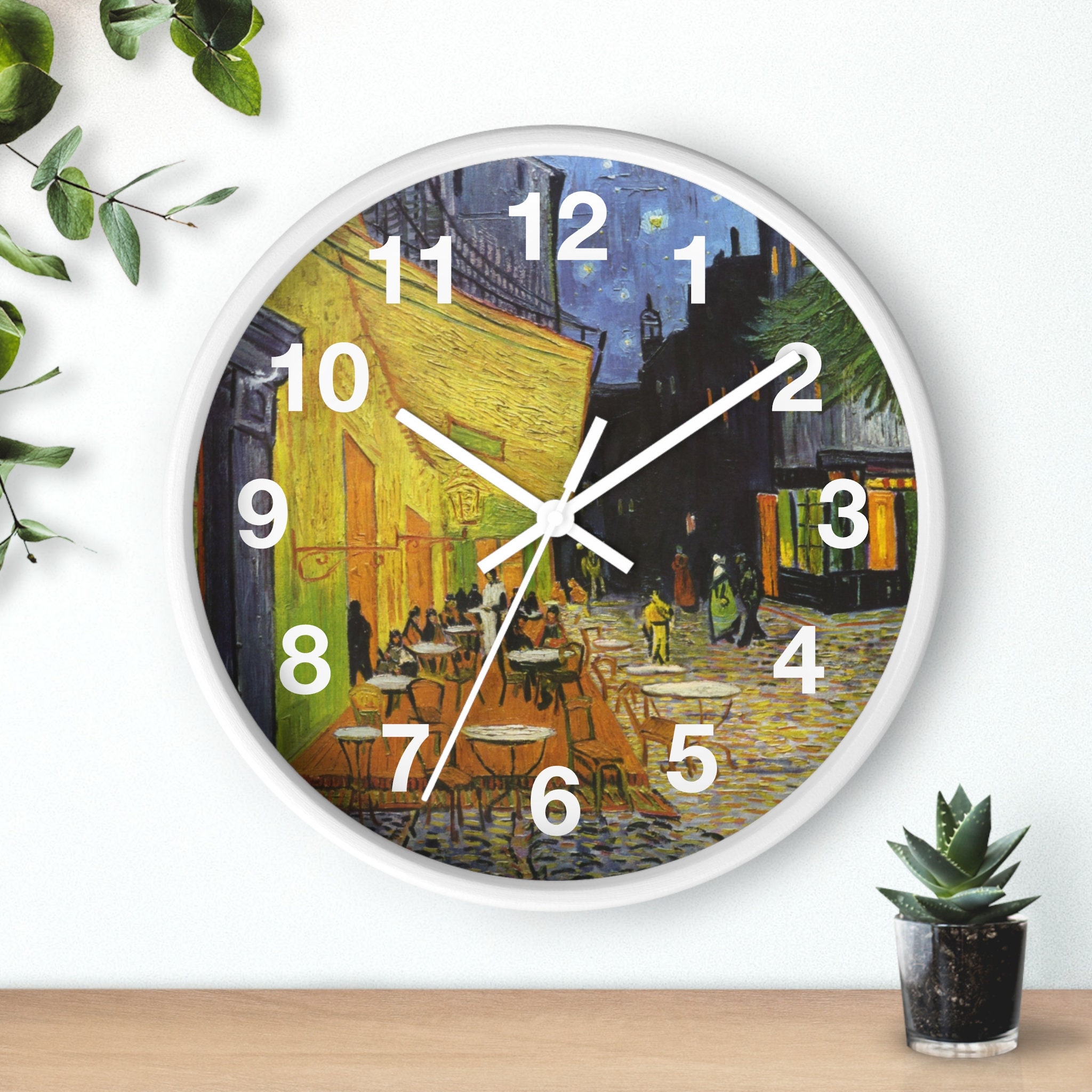 Van Gogh cafe Terrace at Night Wall Clock Masterpiece/painting/art/gift ...
