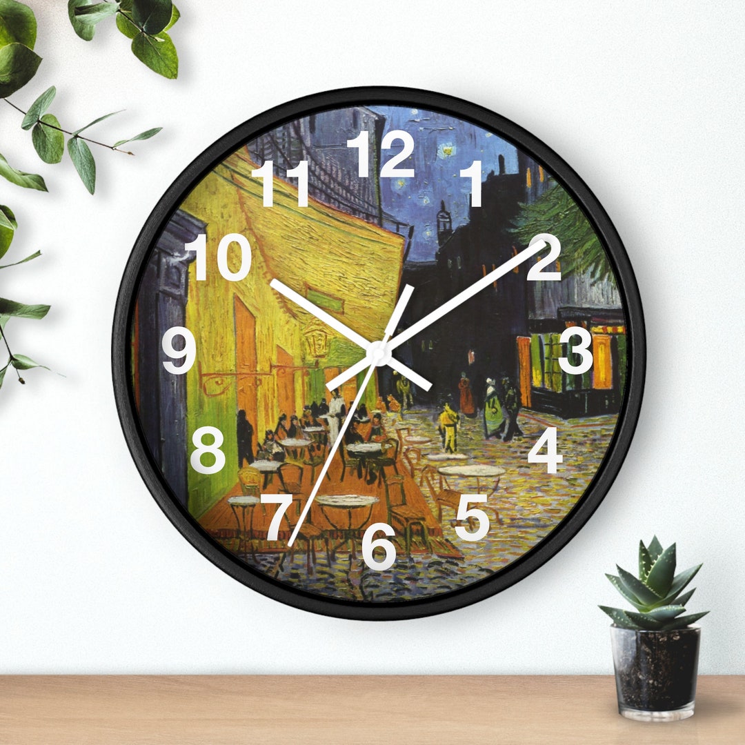 Van Gogh "cafe Terrace at Night" Wall Clock Masterpiece/painting/art ...