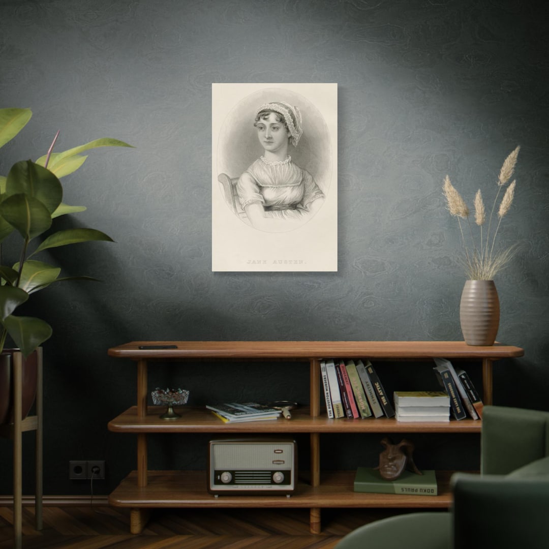 Jane Austen Portrait (cassandra Etching) Stretched Matte Canvas Classic ...